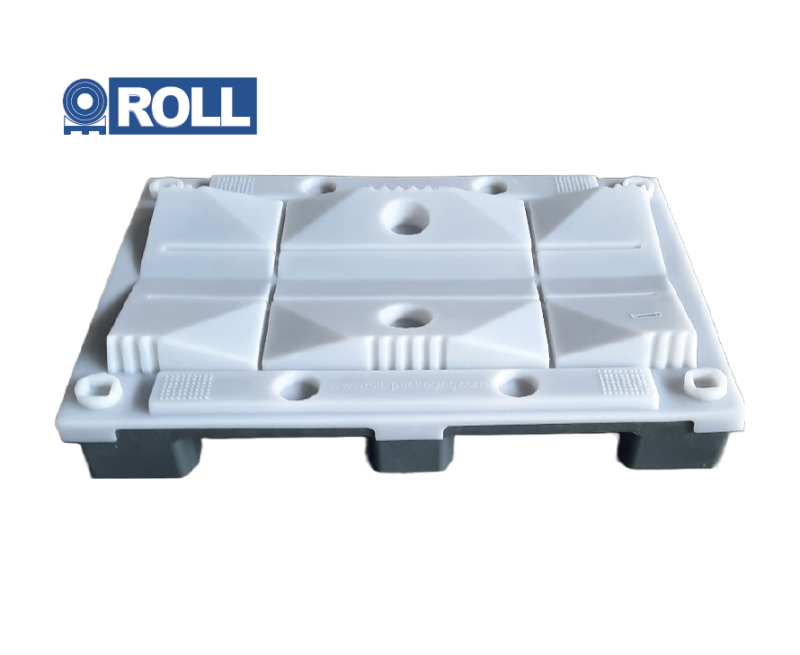 RCV08 – 800x1200 cradle plastic pallet 4-ways for 1 or 2 rolls suitable ...