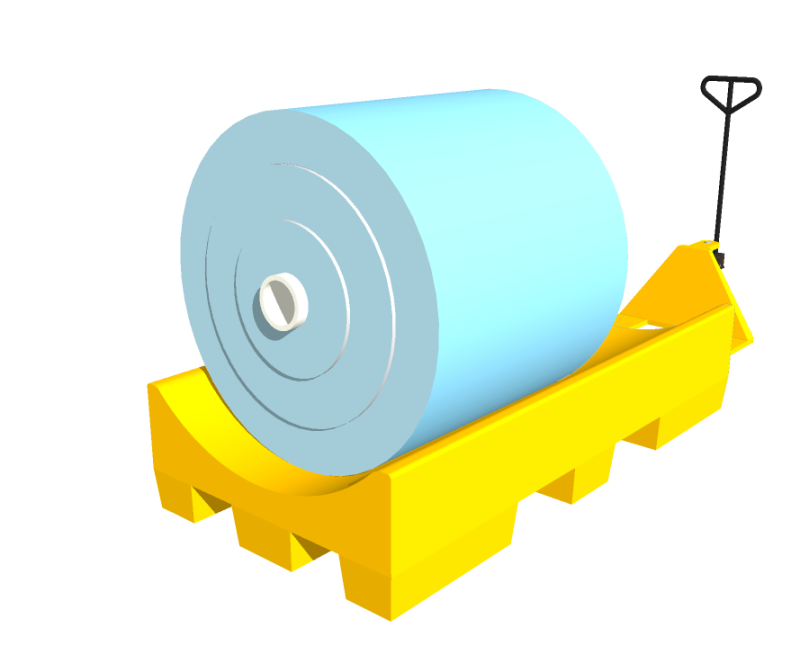 COPA-80-160 - roll cradle plastic pallet - XL dimension - 4 ways ...