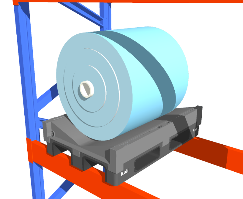 RCV69 – plastic cradle_pallet for large reels up to 1400 mm for roll ...