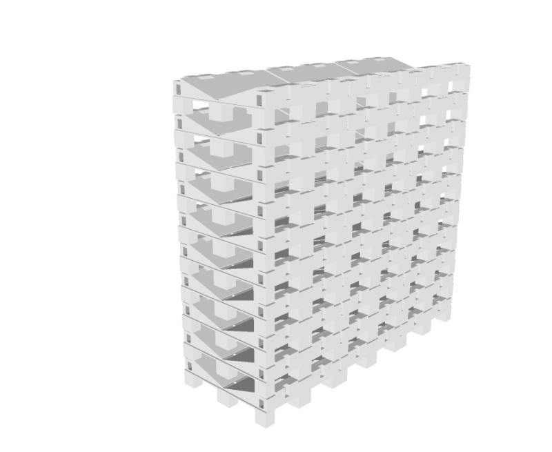 RM03 -XXL - 4-way plastic roll cradle pallet with metal bars – suitable ...