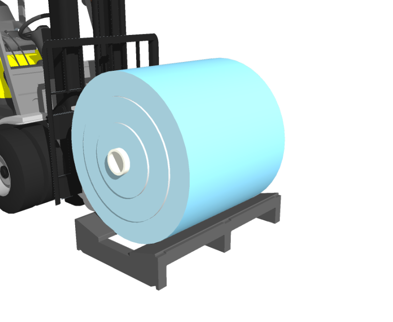 RP03 – 600x1000 small 2- way plastic pallet for reels up to 1100 mm for ...