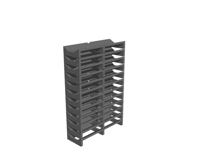 RP12-120 – 400x1200 small 2- way plastic pallet for reels up to 700 mm ...