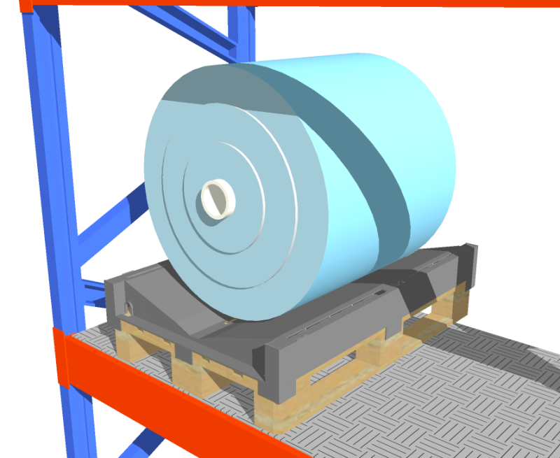 CV02 - berceau pour rouleaux sur palette 800x1200 à transformer en ...
